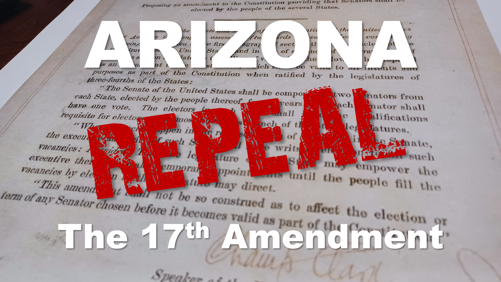 Support HCM 2010: Repeal the 17th Amendment : The John Birch Society
